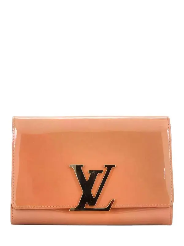 LOUIS VUITTON Louise Patent Mm Clutch Bag - Neutrals