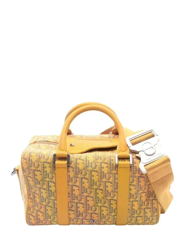 Dior Lingot 26 Oblique Jacquard Satchel - Yellow
