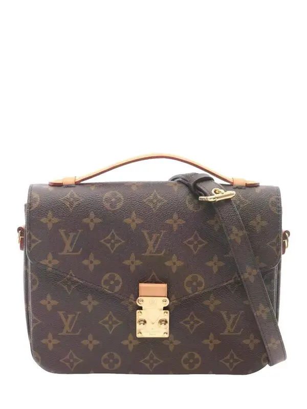 LOUIS VUITTON 2021 Monogram Pochette Metis Satchel - Brown