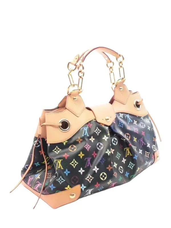 LOUIS VUITTON Monogram Multicolore Ursula Handbag - Black