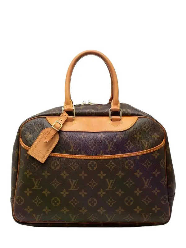 LOUIS VUITTON 1999 Monogram Deauville Handbag - Brown