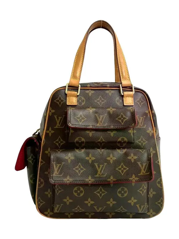 LOUIS VUITTON 2003 Monogram Excentri Cite Handbag - Brown