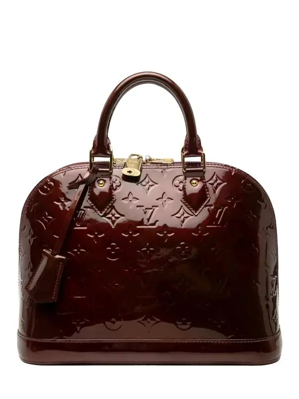 LOUIS VUITTON 2013 Monogram Vernis Alma Pm Handbag - Red