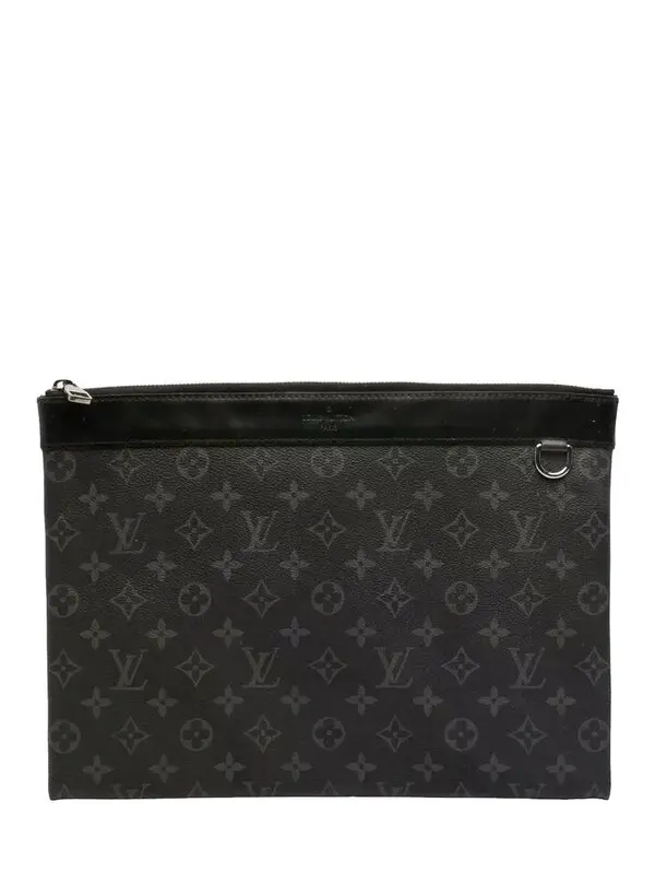 LOUIS VUITTON Monogram Eclipse Discovery Pochette Gm - Black