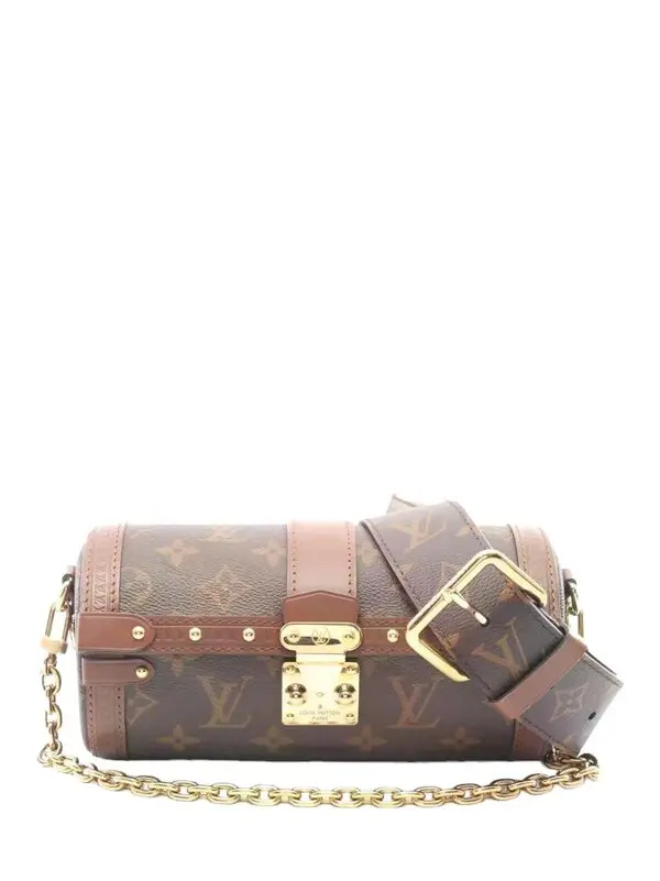 LOUIS VUITTON Monogram Papillon Trunk Handbag - Brown