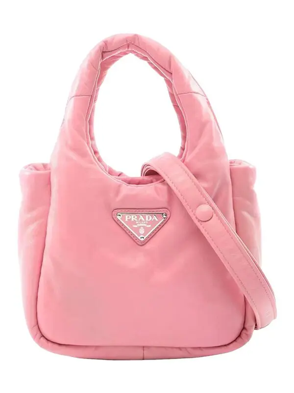 Prada Padded Nappa Satchel - Pink