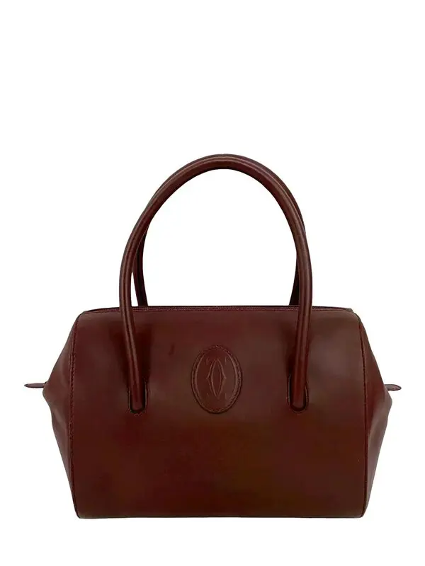 CARTIER Leather Must De Boston Bag - Red