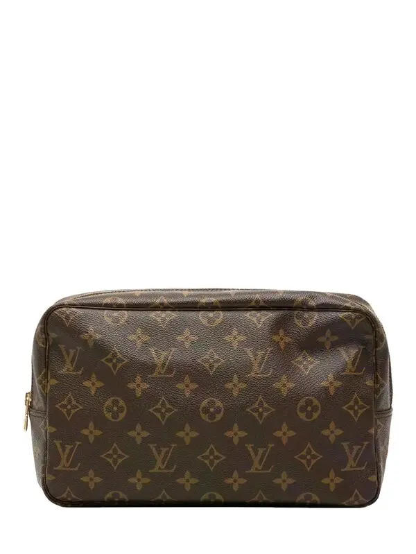 LOUIS VUITTON 1993 Monogram Trousse Toilette 28 Clutch Bag - Brown