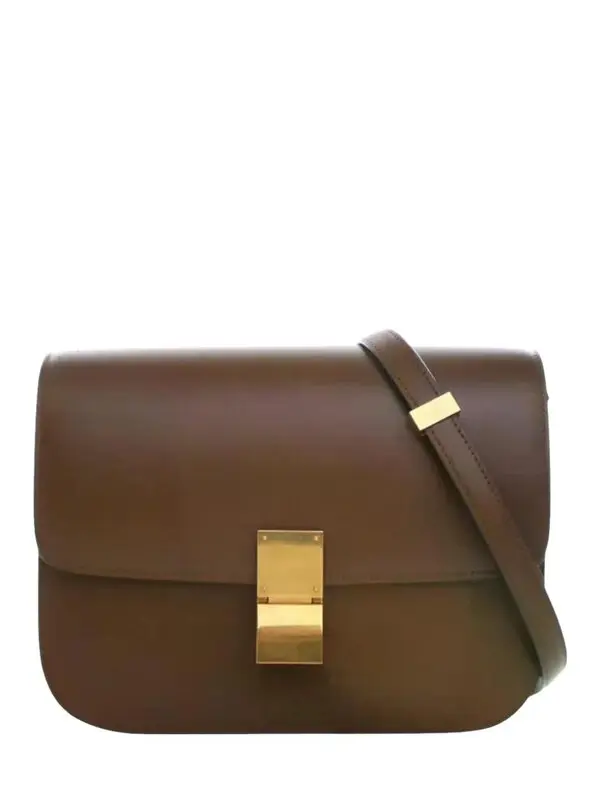 Celine 2018 Medium Classic Box Crossbody Bag - Brown