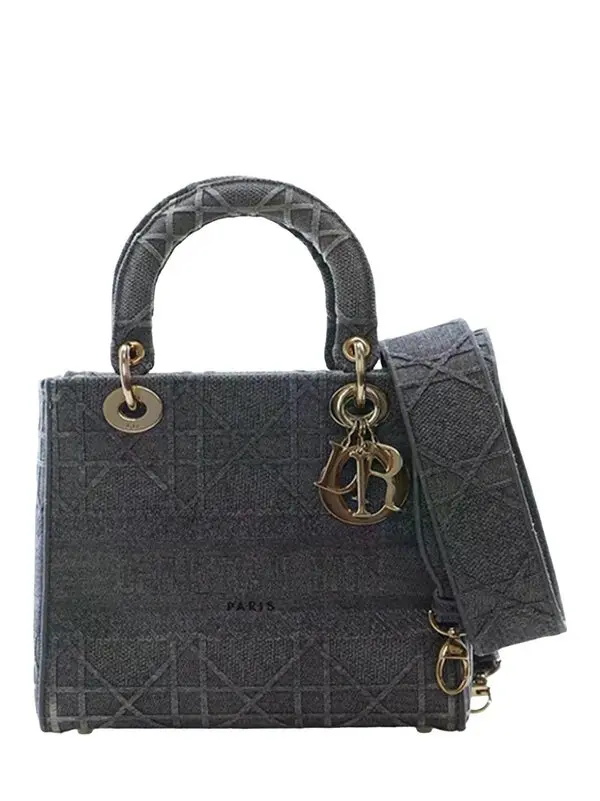 Dior Lady D-lite Satchel - Grey