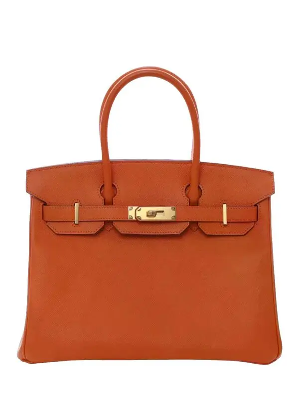 Hermès 2014 Epsom Birkin Retourne 30 Handbag - Orange