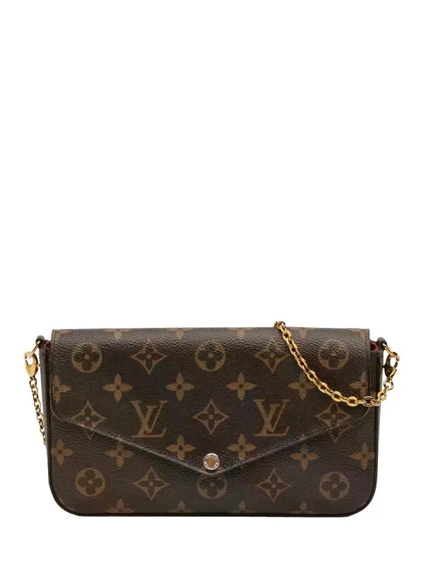 LOUIS VUITTON 2016 Monogram Pochette Felicie - Brown