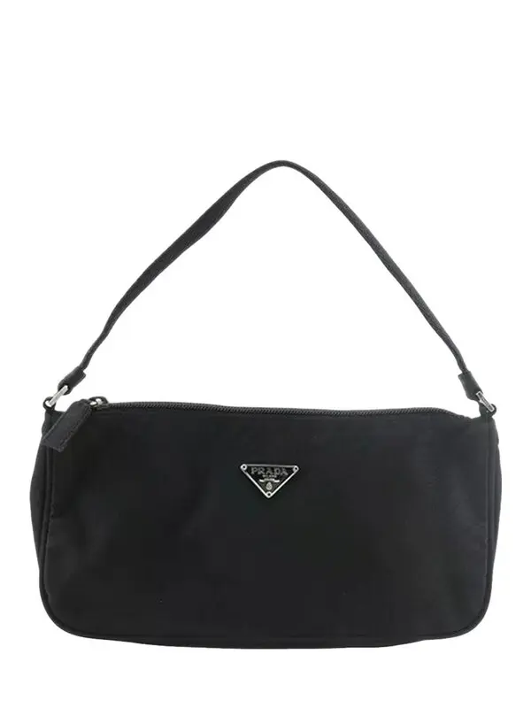 Prada Tessuto Pochette Shoulder Bag - Black