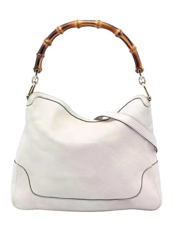 Gucci Bamboo Diana Satchel - White