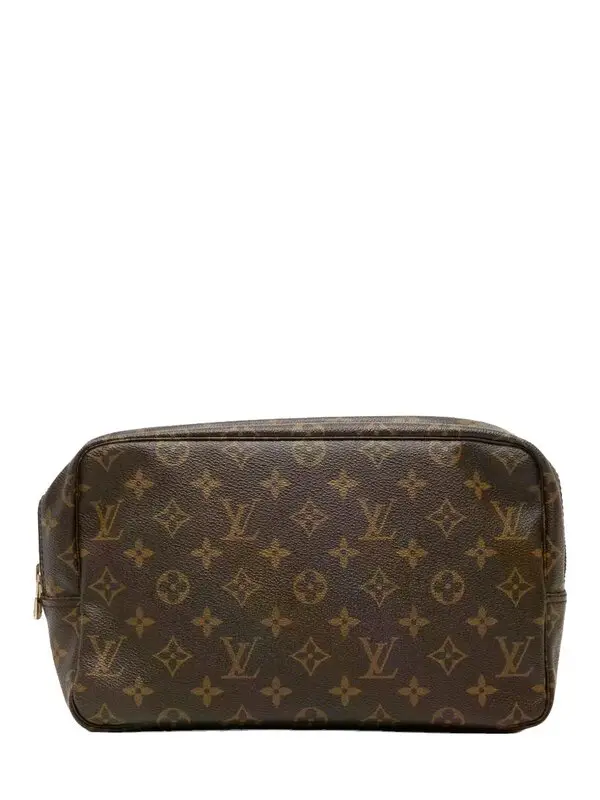 LOUIS VUITTON 1994 Monogram Trousse Toilette 28 Clutch Bag - Brown