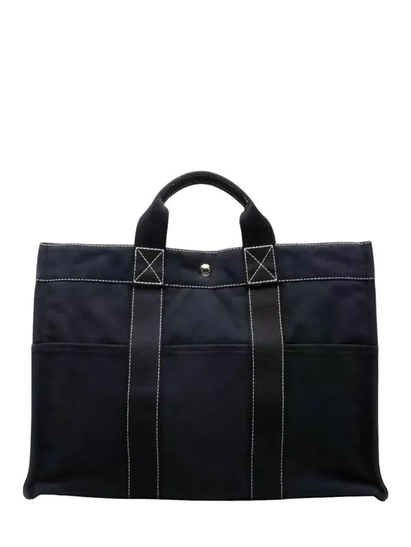 Hermès 2000-2015 Sac Deauville Mm Tote Bag - Blue
