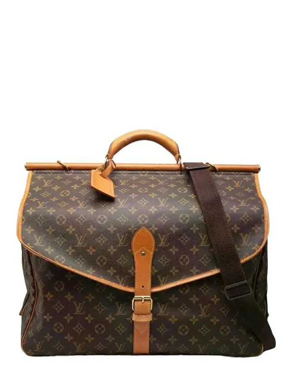 LOUIS VUITTON 1998 Monogram Sac Chasse Hunting Bag - Brown