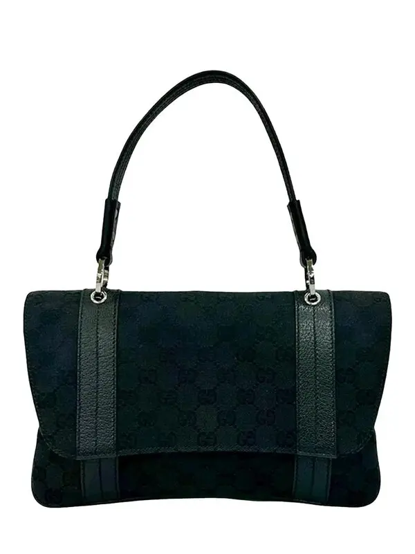 Gucci Gg Canvas Handbag - Black