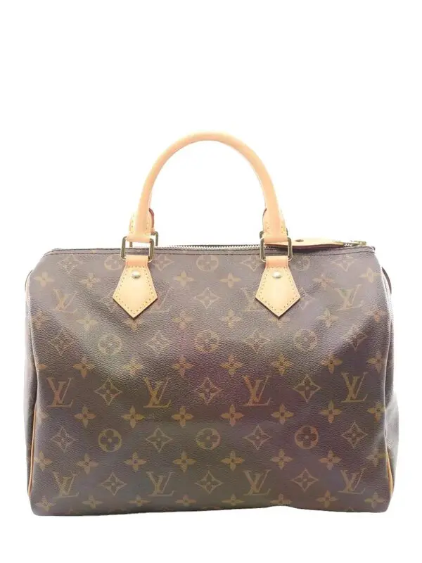 LOUIS VUITTON Monogram Speedy 30 Boston Bag - Brown