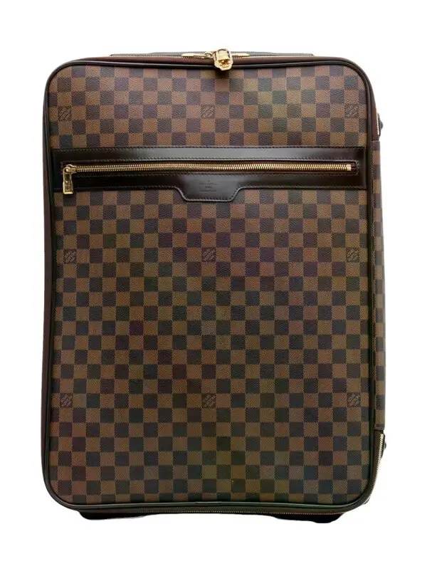 LOUIS VUITTON Damier Ebene Pegase 50 Travel Bag - Brown