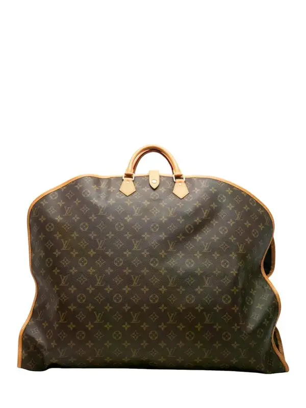 LOUIS VUITTON 2000 Monogram Housse Porte Habits Garment Cover Travel Bag - Brown