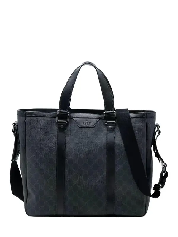 Gucci Gg Supreme Tote - Black
