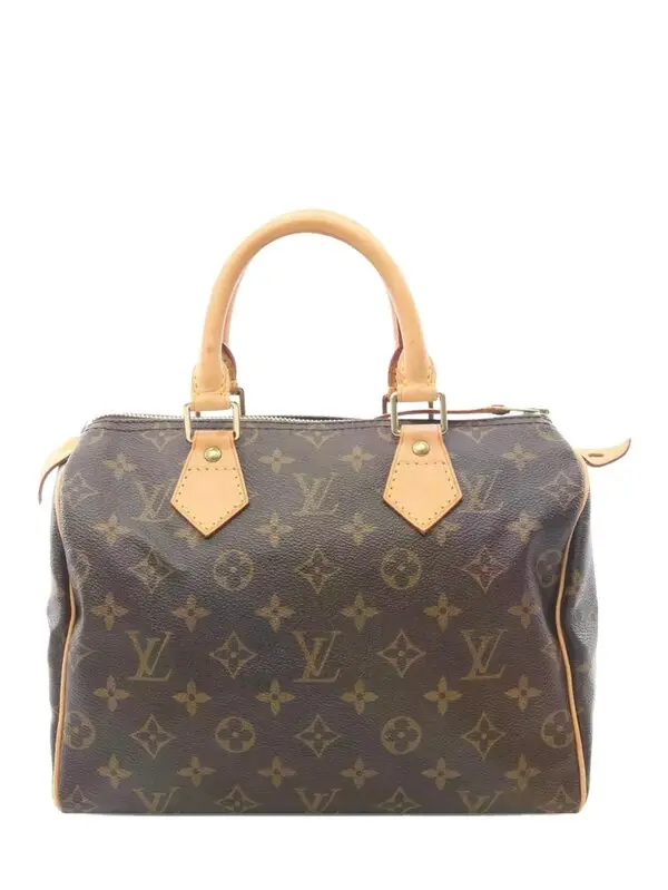 LOUIS VUITTON Monogram Speedy 25 Boston Bag - Brown