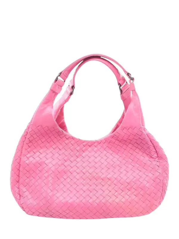 Bottega Veneta Nappa Intrecciato Campana Hobo Bag - Pink