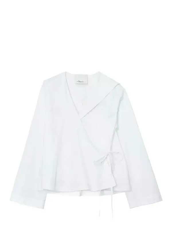 3.1 Phillip Lim Collar Tie Blouse - White