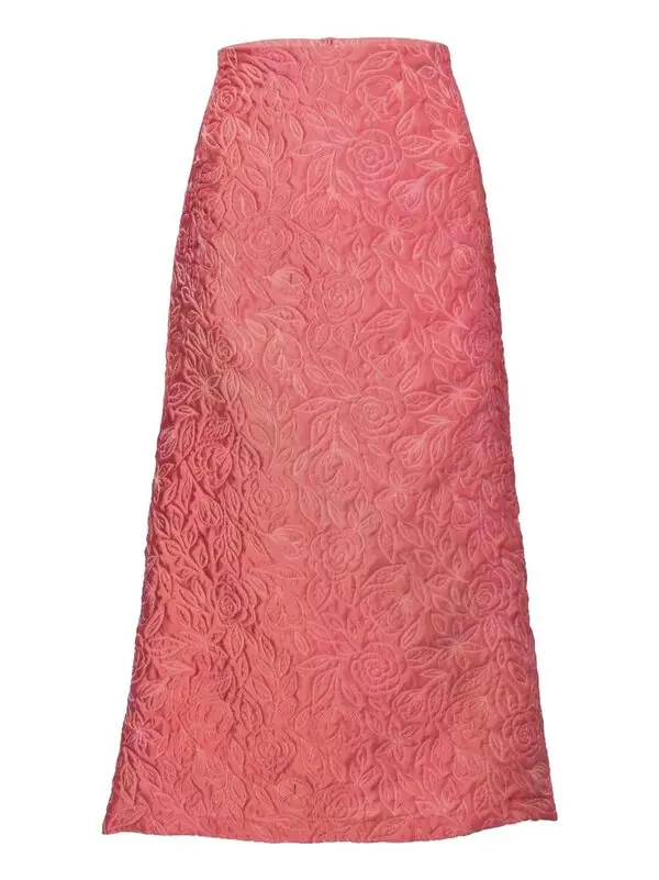 Silvia Tcherassi Atira Flora Midi Skirt - Pink