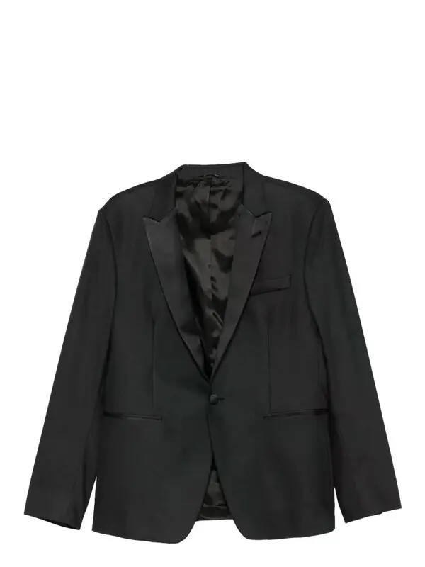 REVERES 1949 Peak-lapel Pocket Blazer - Black