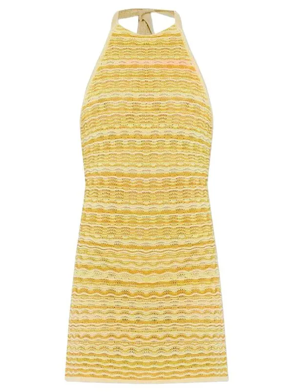 Cult Gaia Erina Knit Mini Dress - Yellow