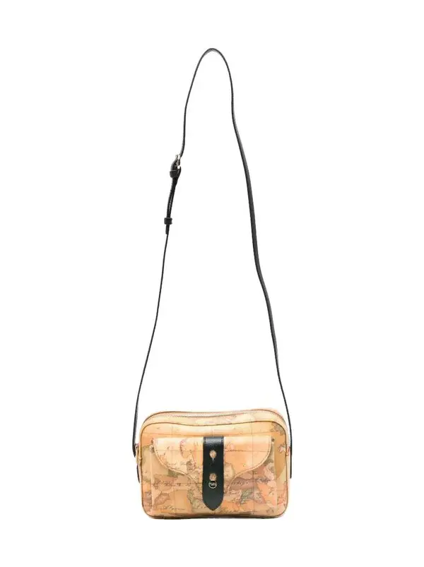 ALVIERO MARTINI 1° CLASSE Map-print Shoulder Bag - Neutrals