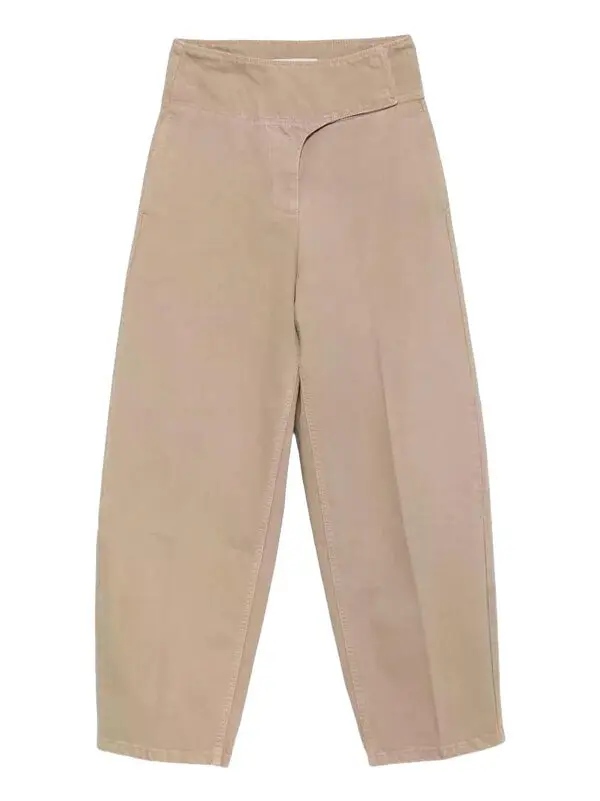 Ami Wrapped Belted Trousers - Neutrals
