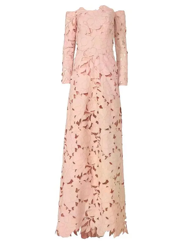 Costarellos Long-sleeve Maxi Dress - Pink