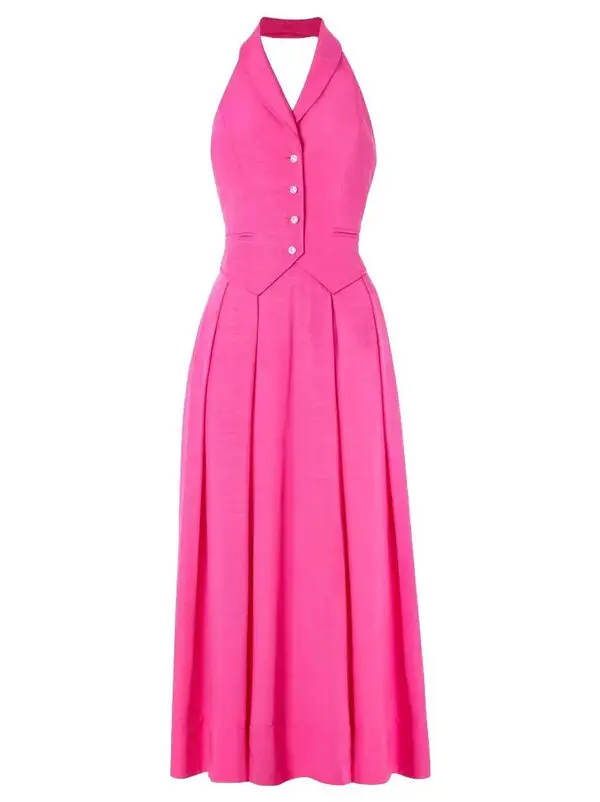 TEMPERLEY LONDON Elodie Halter Dress - Pink