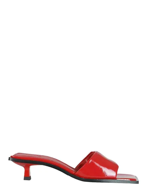 ALOHAS Square Toe Sandals - Red