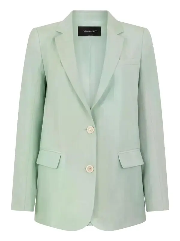Fabiana Filippi Button Blazer - Green