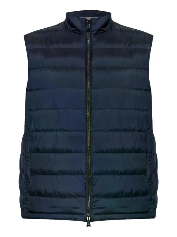 Paul & Shark Quilted Zip Jacket - Blue