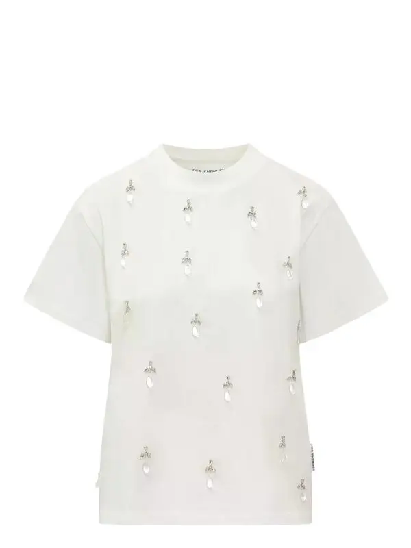 DES_PHEMMES Embellished Classic T-shirt - White