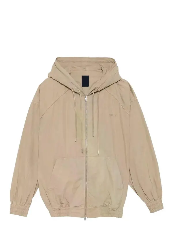 JUUN.J Hooded Zip-up Jacket - Neutrals