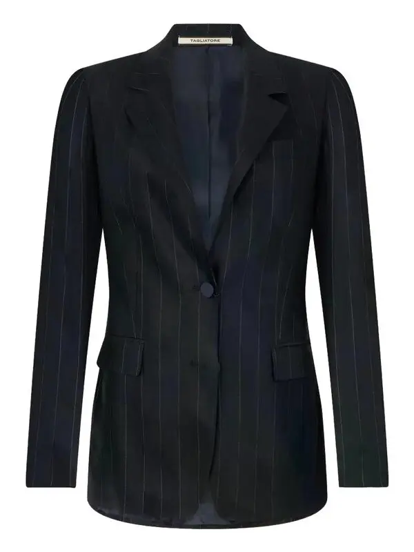 Tagliatore Pinstripe One-button Suit - Blue