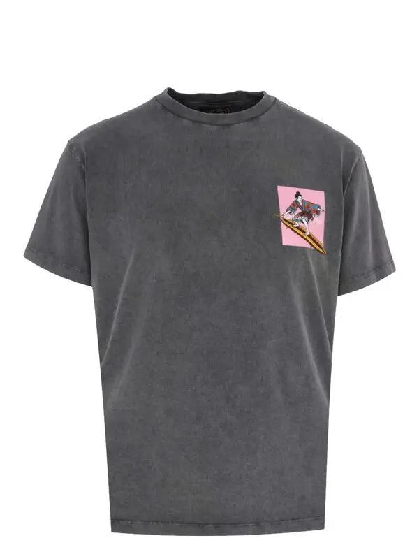 MAUNA KEA Samurai-graphic T-shirt - Grey
