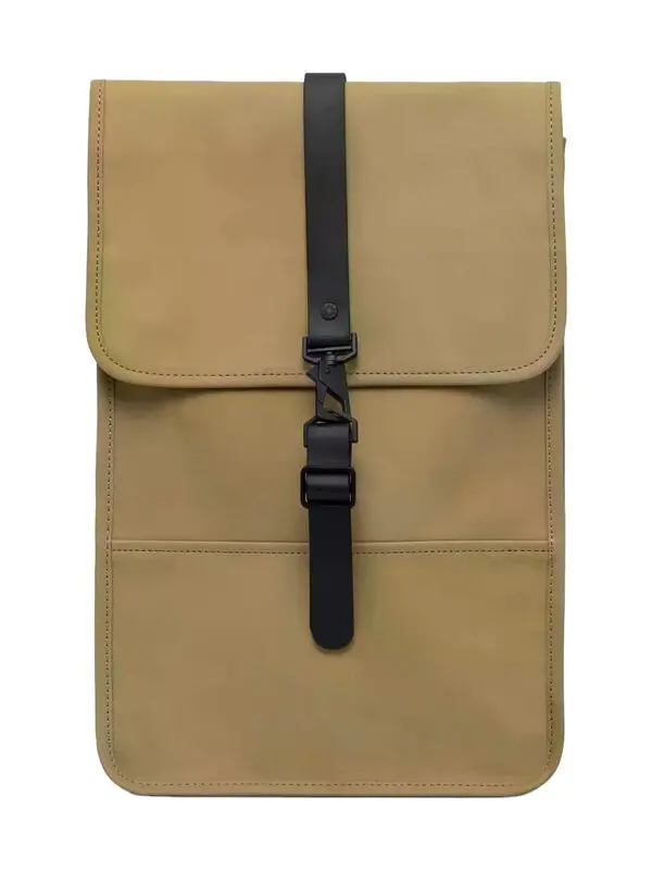 Rains 13020 Buckle-strap Backpack - Neutrals