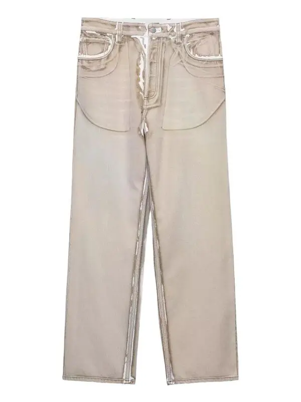 Prada Bull Denim Five-pocket Jeans - Neutrals