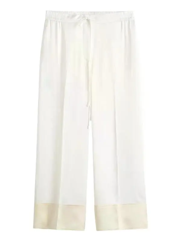 TOTEME Drawstring-fastening Panelled Trousers - White