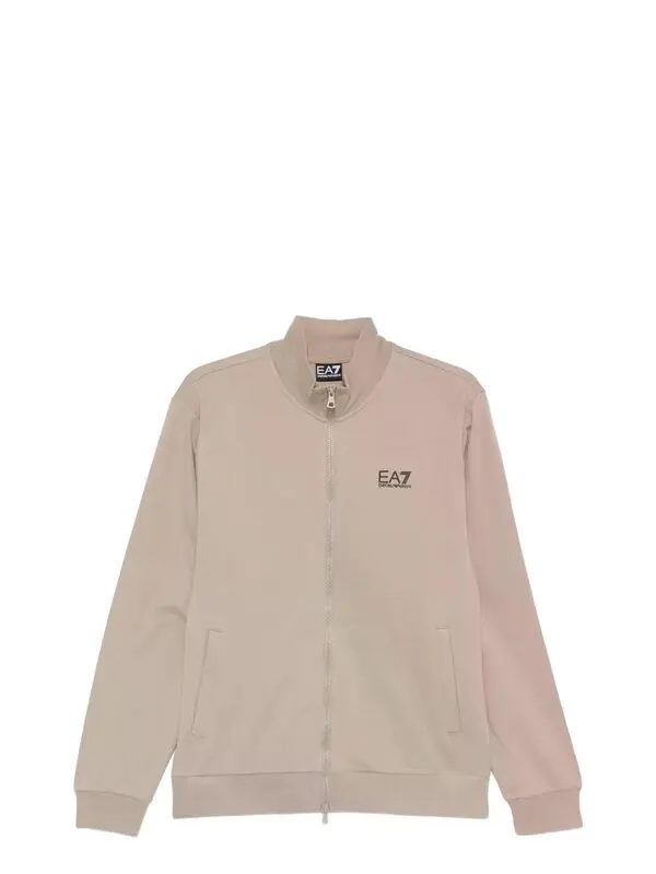 EA7 Zip Collar Sweatshirt - Neutrals