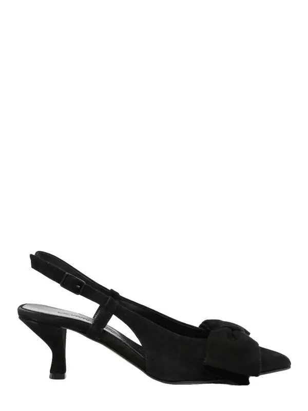 POMME D´OR Henriette Bow-detail Slingback Pumps - Black