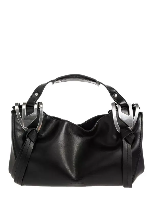 DIESEL® Knot Top Handle Shoulder Bag - Black