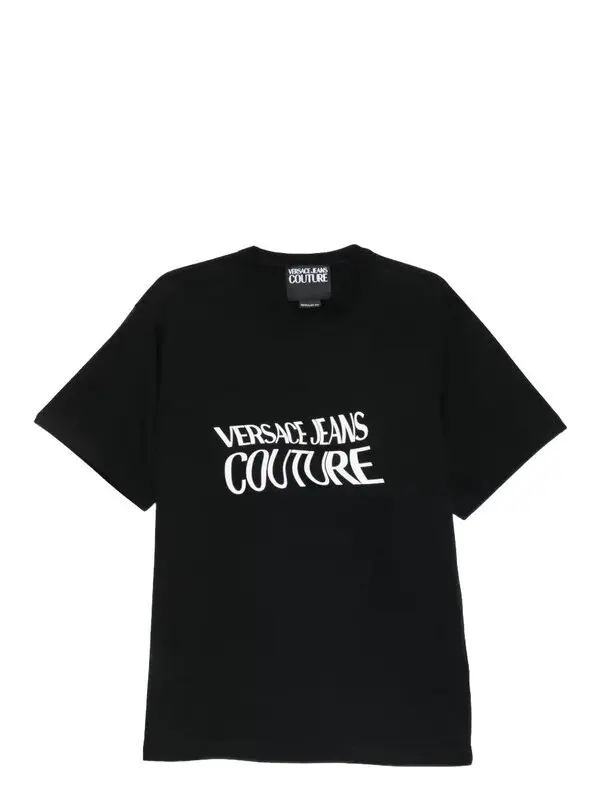 Versace Logo Liquify T-shirt - Black
